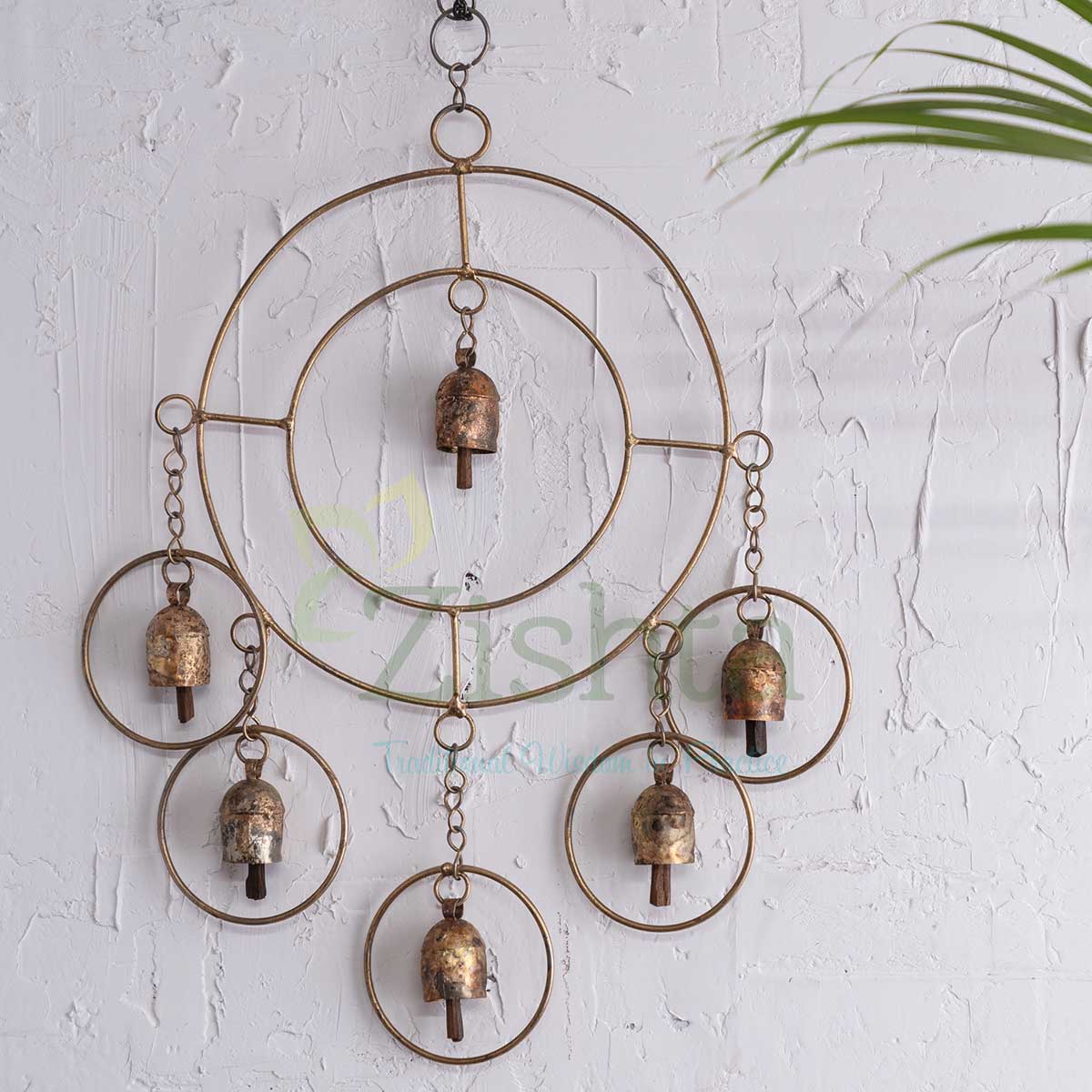 Copper Coated Iron Chimes Round Jhumar 6