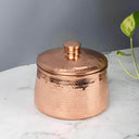 Handcrafted Copper Storage Container | Traditional Home Decor | Zishta