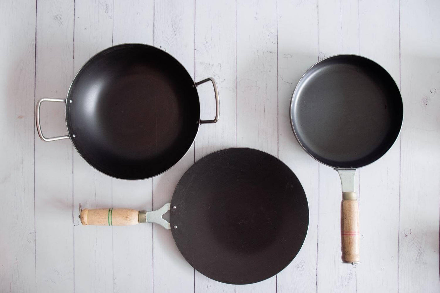 Iron Cookware Set : Fry Pan, Roti Tawa, Kadai | Buy Online | Zishta