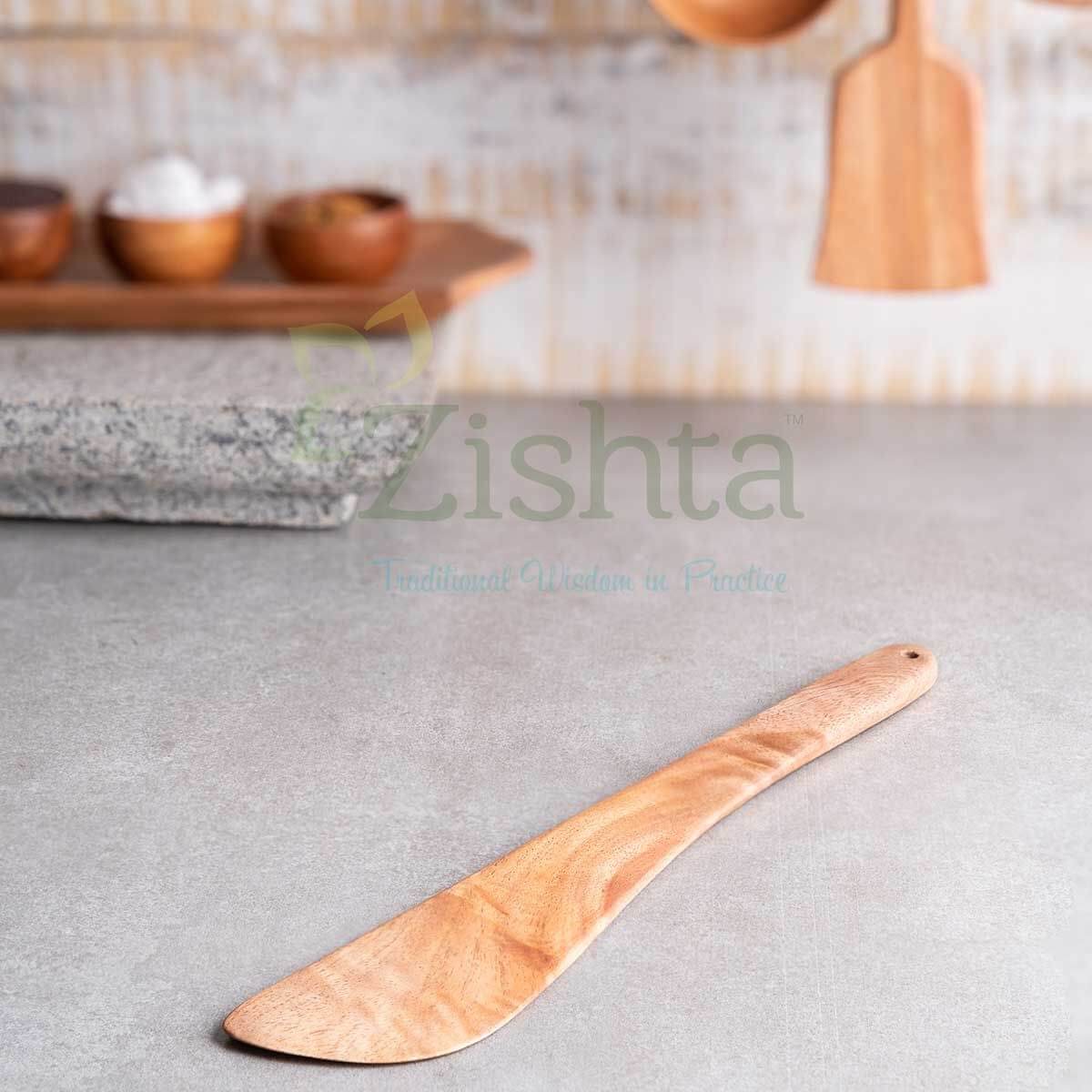 Handcrafted Neem Wood Ladle - Fry