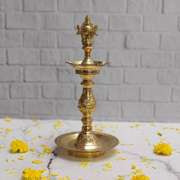 Traditional Kuthu Vilakku-Brass lamps | Buy Online | Zishta