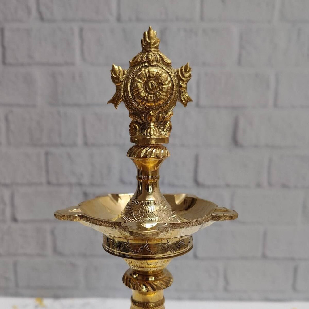 Traditional Kuthu Vilakku-Brass lamps | Buy Online | Zishta