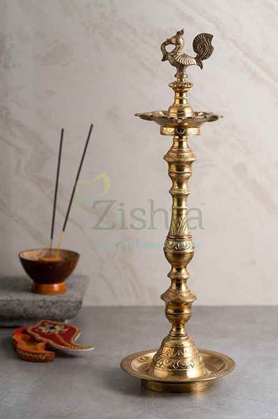 Traditional Kuthu Vilakku-Brass lamps | Buy Online | Zishta