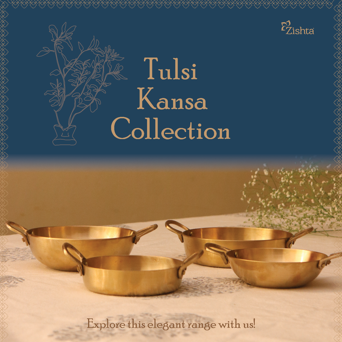 Pure Kansa Serveware: Handcrafted Gravy Pot for Authentic Dining
