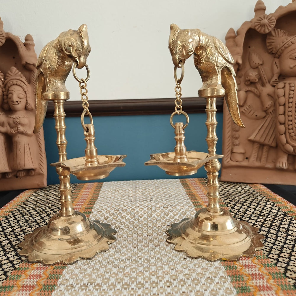 Traditional Kuthu Vilakku-Brass lamps | Buy Online | Zishta