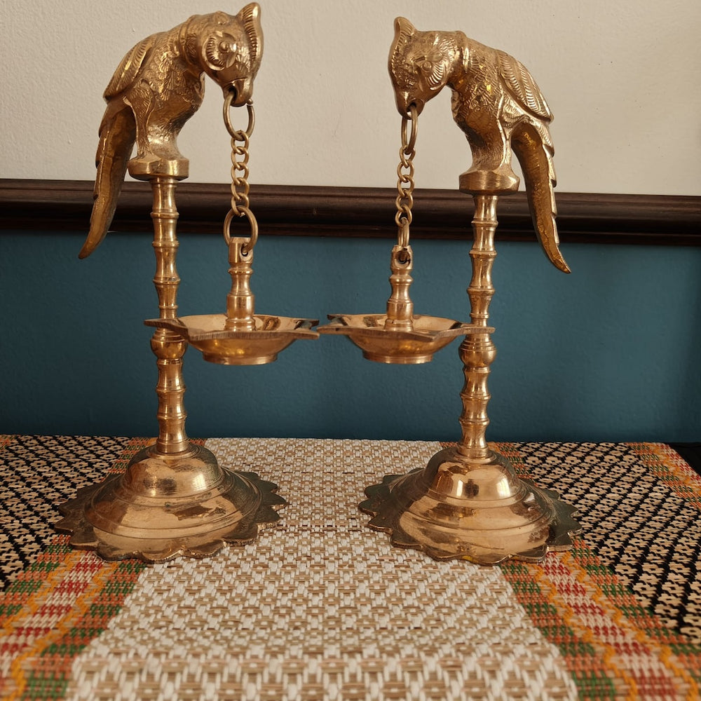 Traditional Kuthu Vilakku-Brass lamps | Buy Online | Zishta