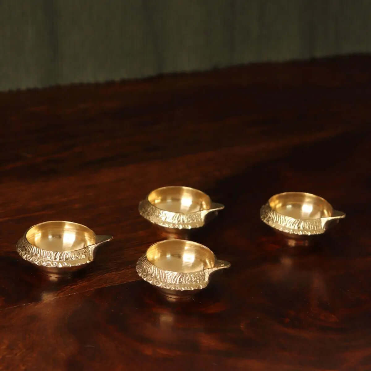 Brass Kubera Vilakku-Deepam-Diya-Set Of 4 |Traditional Gifting