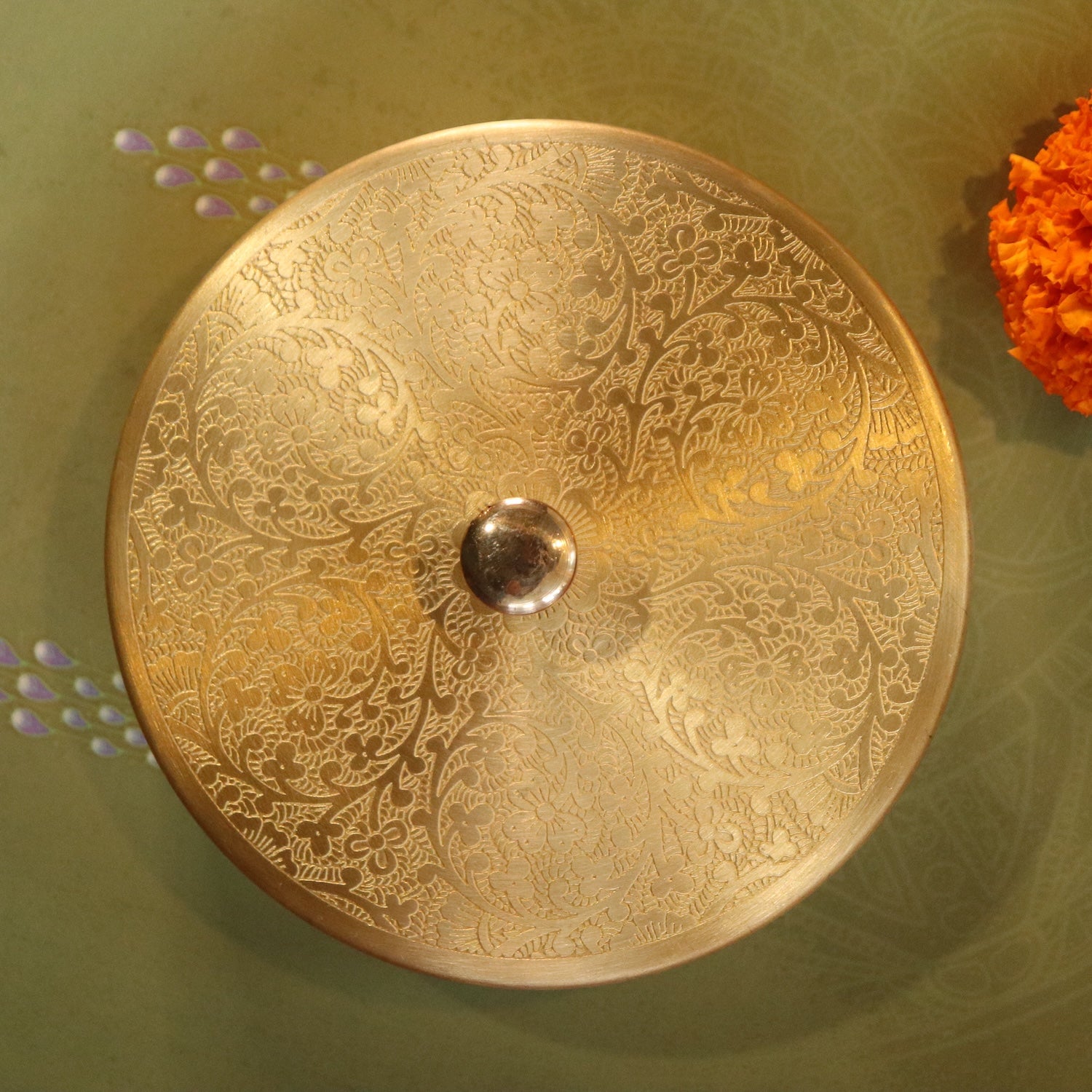 Elegant Brass Pooja Box for Spiritual Essentials | Home Decor | Zishta