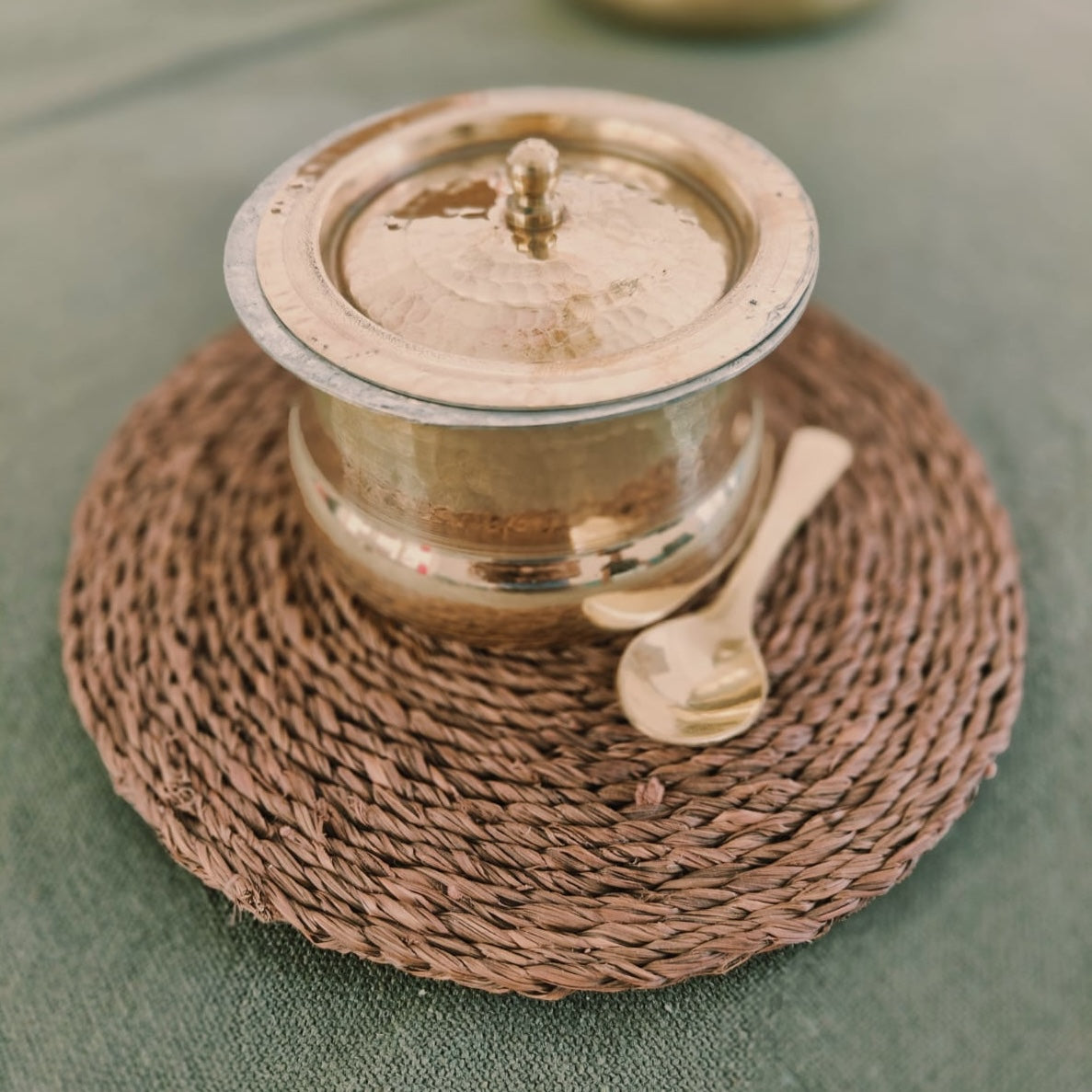 Brass Shakuntala Ghee Pot – Traditional Maharashtrian Storage Pot