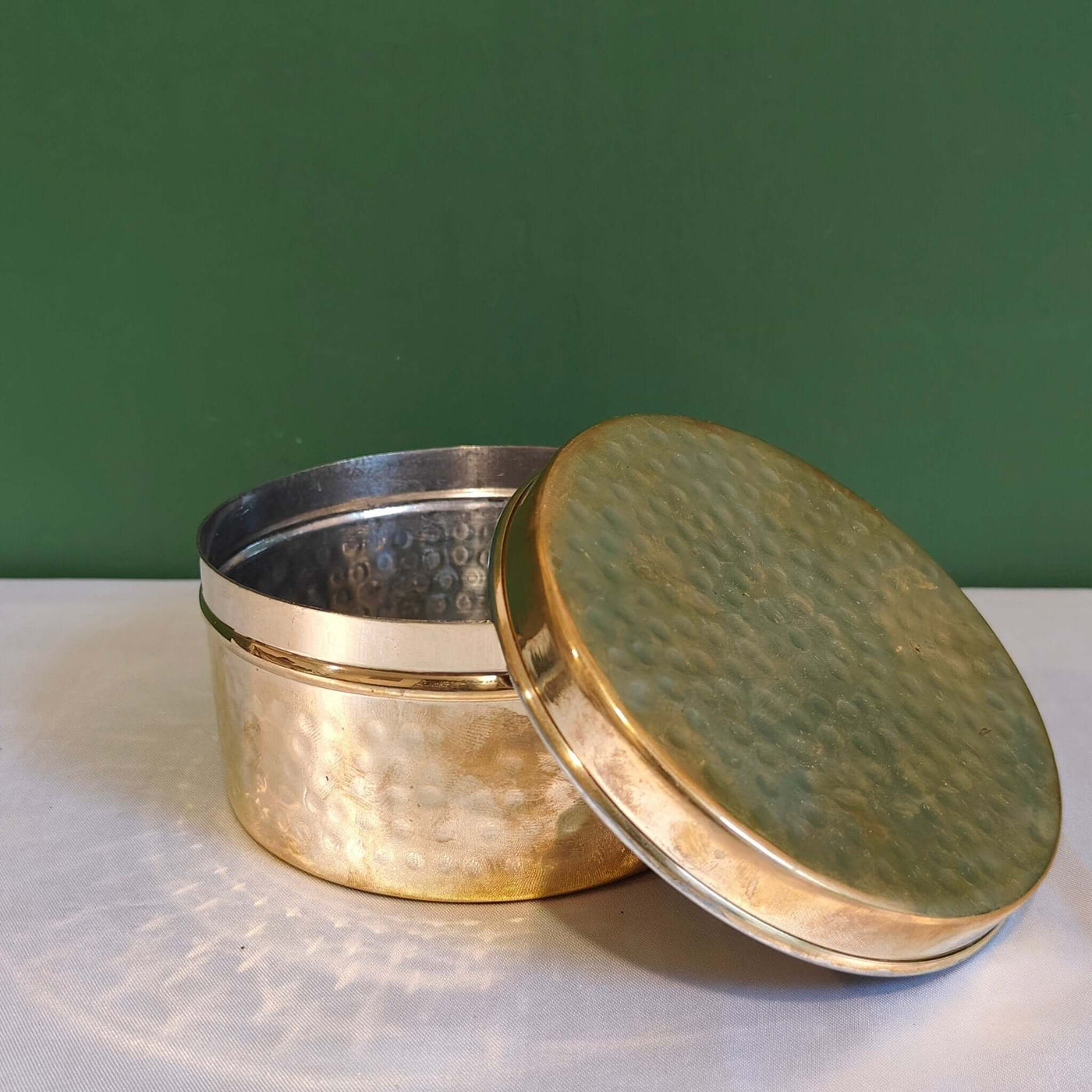 Handcrafted Brass Storage Containers – Ideal for Snacks & Lunch Boxes