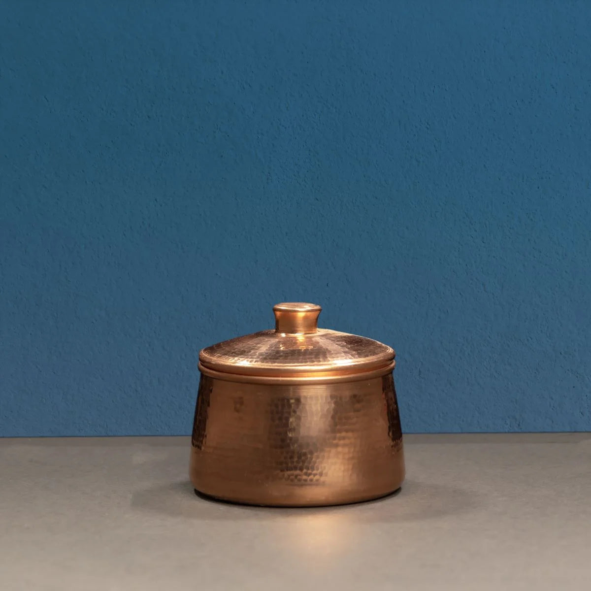 Handcrafted Copper Storage Container | Traditional Dry Food Storage
