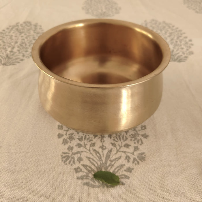 Pure Kansa Tulsi Handi – Handcrafted Bronze Cookware for Daily Cooking