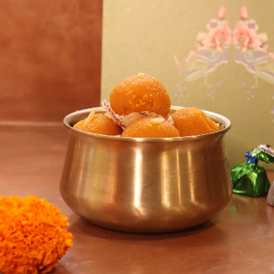 Tulsi Serveware Handi – Durable Bronze Utensil for Serving