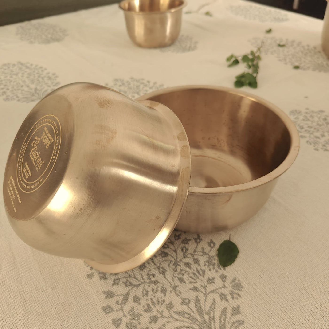 Pure Kansa Tulsi Cookware Tope–Versatile Cook & Serve Tall Pot