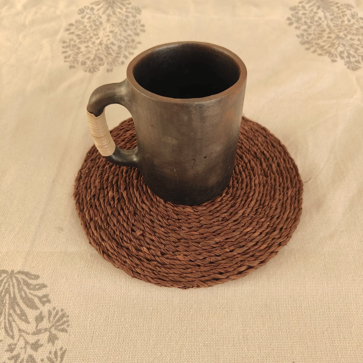Manipur Black Pottery Milk Cups – Traditional Longpi Serveware