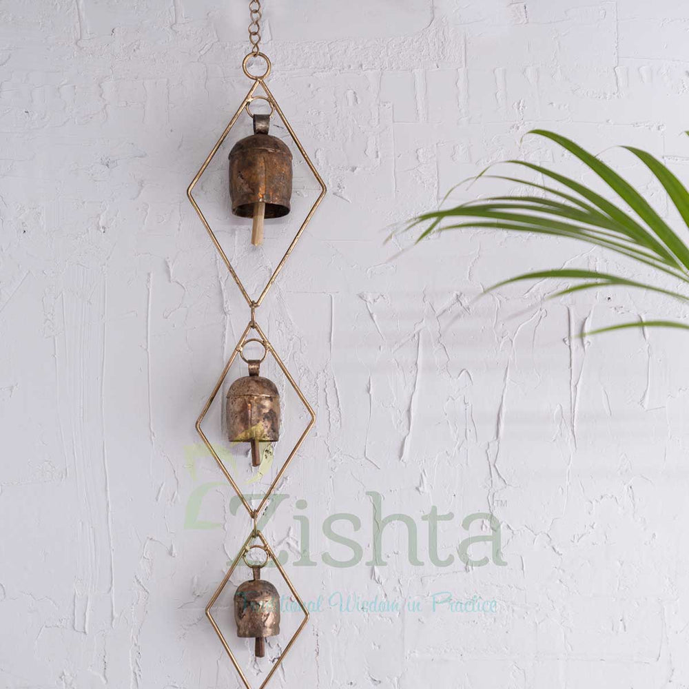 Copper Coated Iron Chimes Chokdi Set