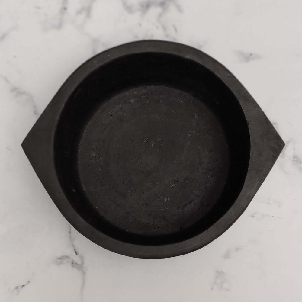 Handcrafted Treated Soapstone Kalchatti – Natural Stone Cookware India