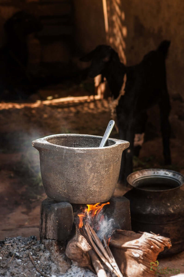 Handcrafted Treated Soapstone Kalchatti – Natural Stone Cookware India